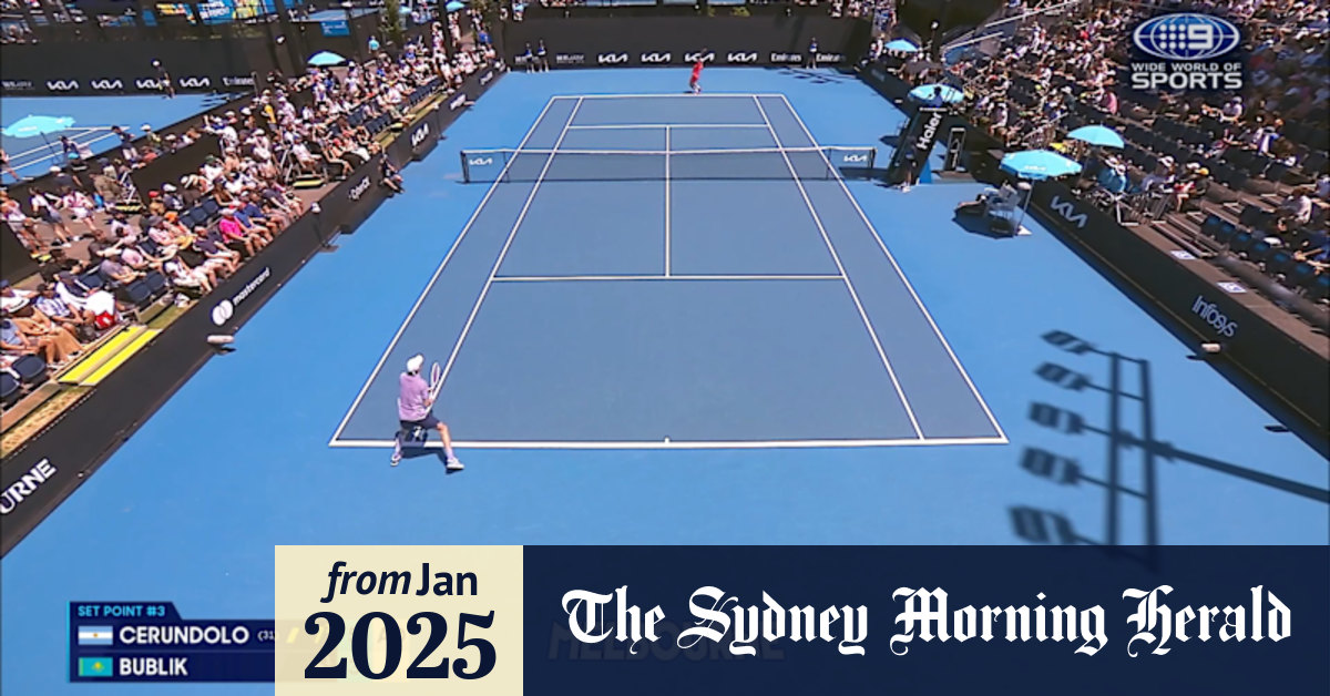 Video: Australian Open Highlights: Francisco Cerúndolo v Alexander Bublik